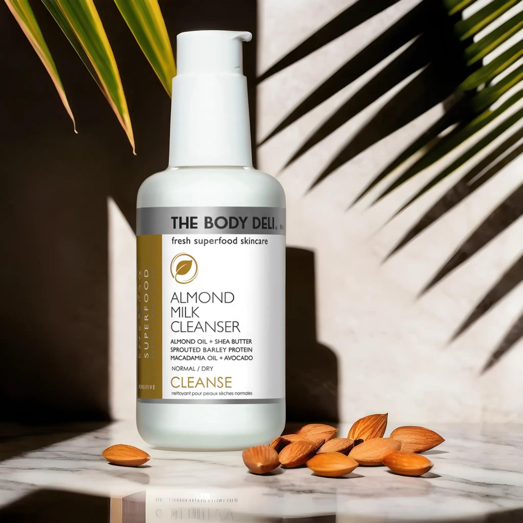 The Body Deli Almond Milk Facial Cleanser, Nourishing Cleanser for Dry ...