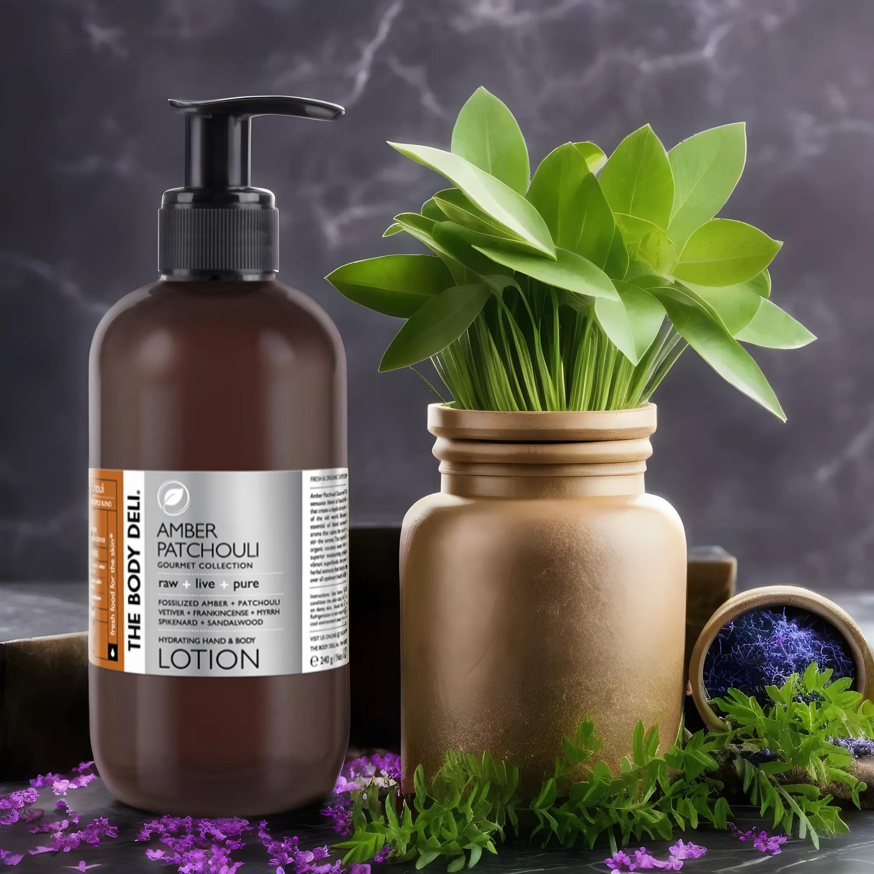 The Body Deli Amber Patchouli Hand and Body Lotion – THE BODY DELI