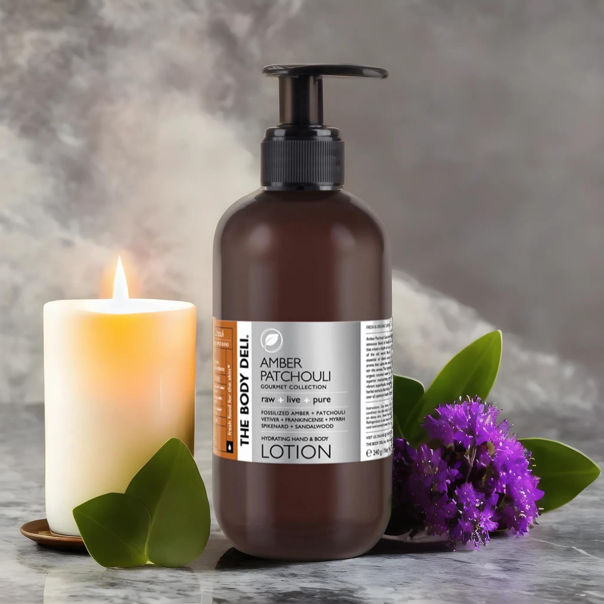 The Body Deli Amber Patchouli Hand and Body Lotion – THE BODY DELI
