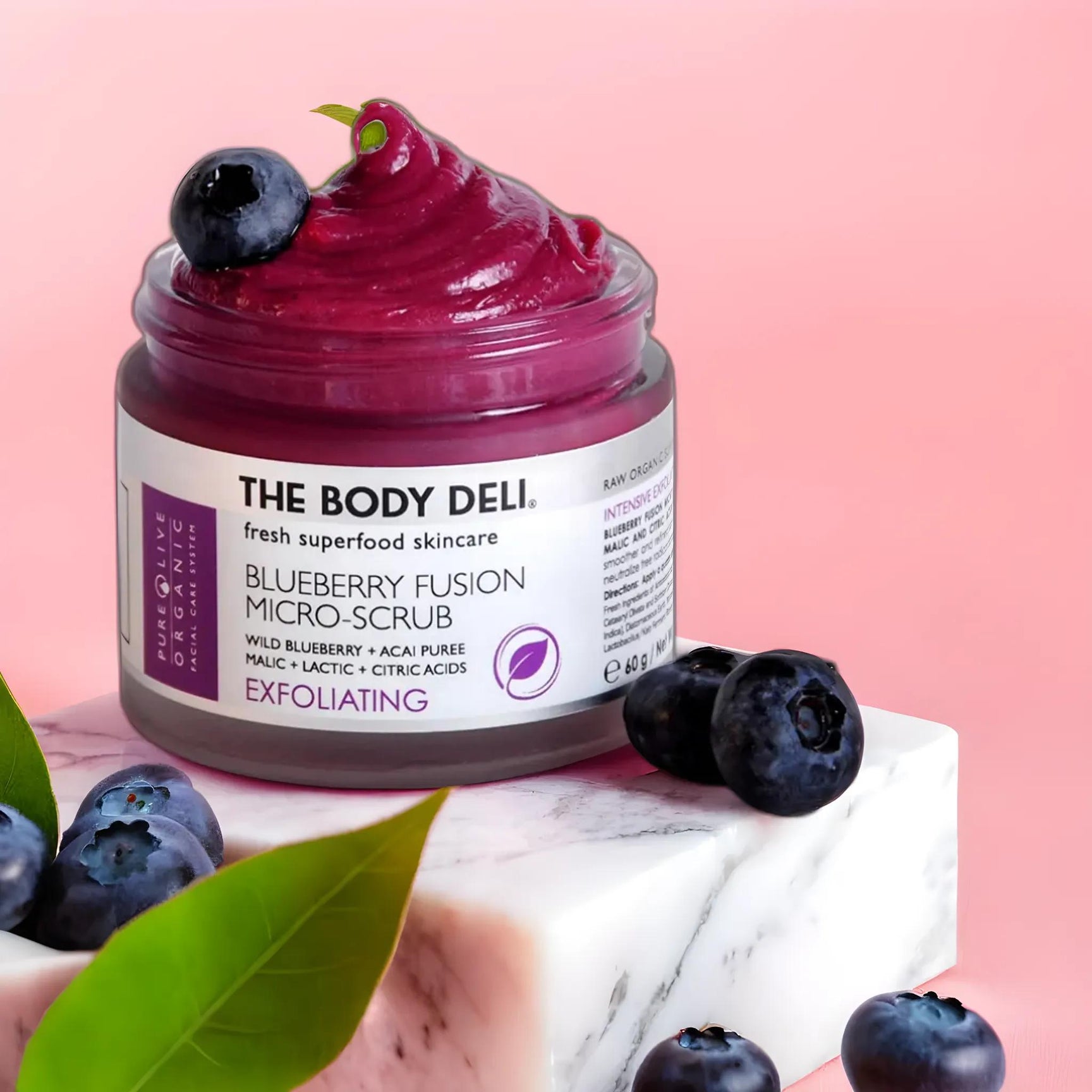 The Body Deli Blueberry Fusion Scrub, Exfoliating Blueberry Facial ...