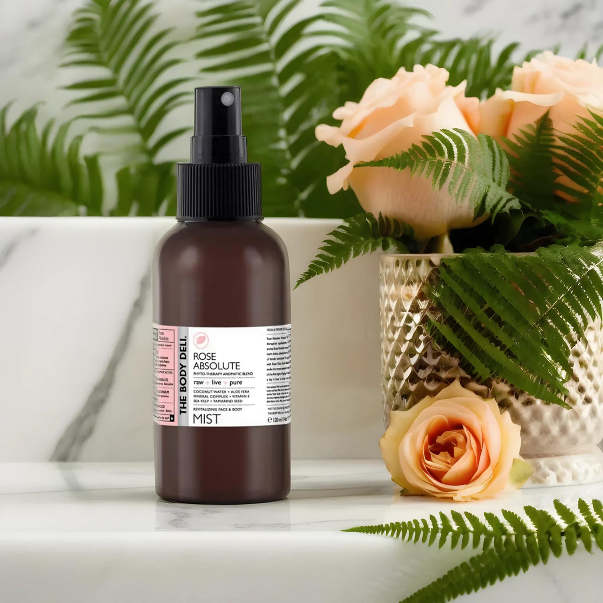 Rose Absolute Mist, With Electrolyte Enhanced Coconut Water – THE BODY DELI