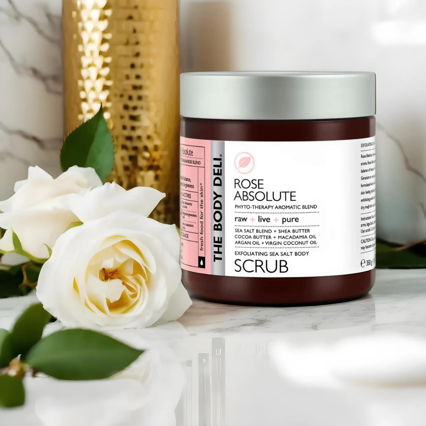 Rose Absolute Body Scrub, 2-3 Times Per Week, Raw Butters Soften Skin ...