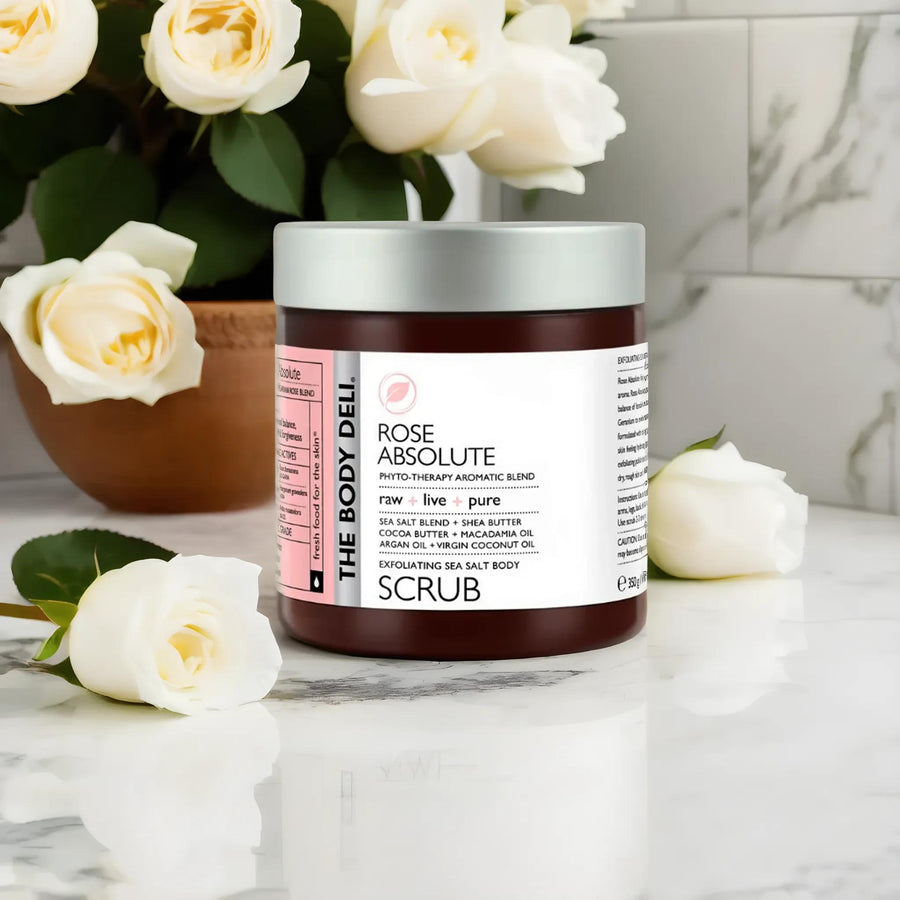 Rose Absolute Body Scrub, 2-3 Times Per Week, Raw Butters Soften Skin ...