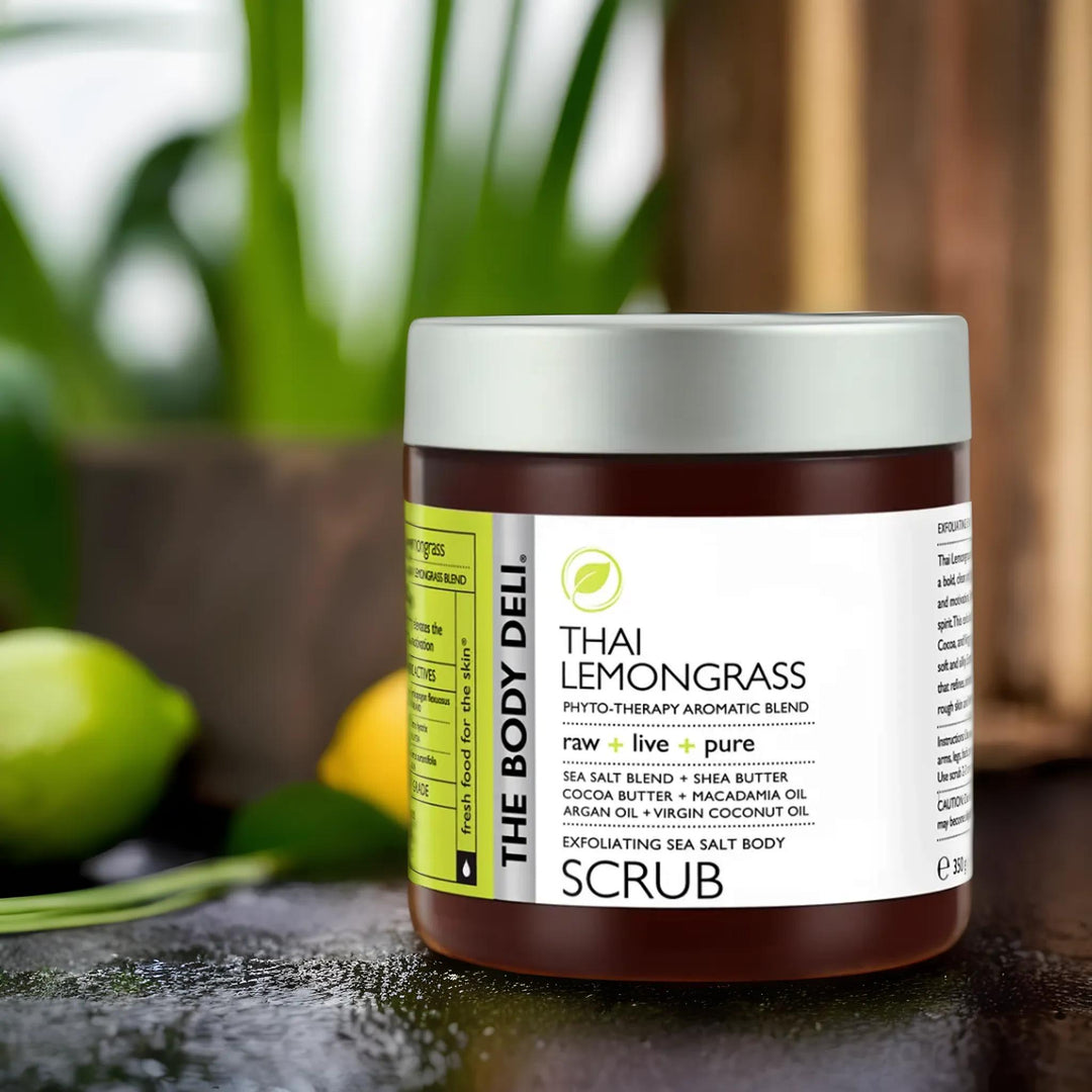 Thai Lemongrass Body Scrub, Detoxifies and Exfoliates, Dry Skin ...