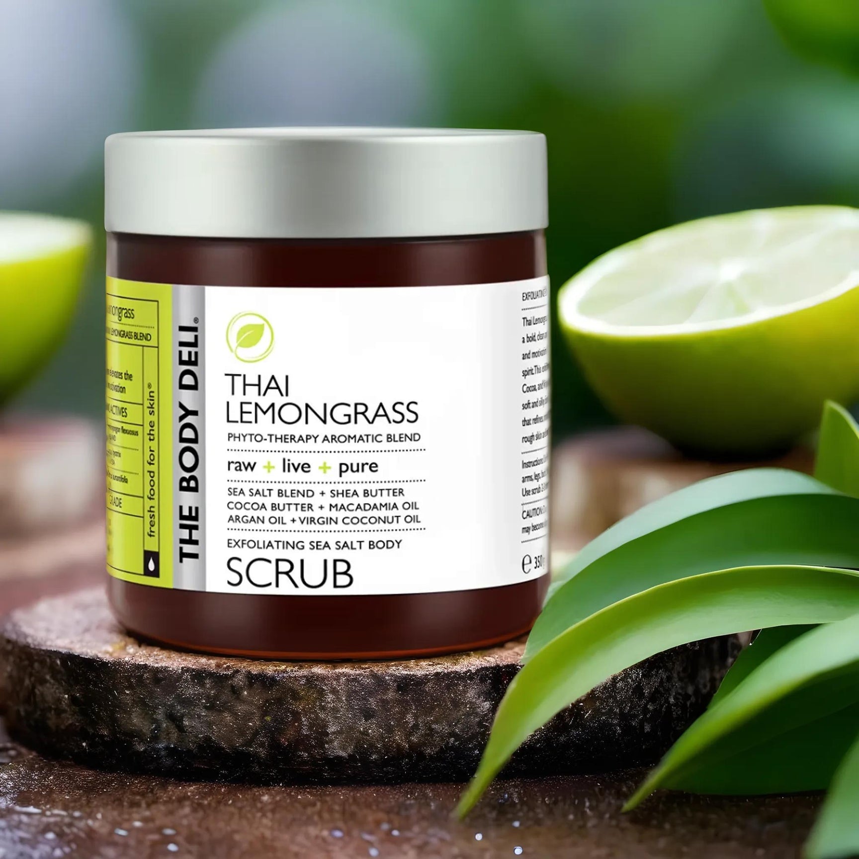 Thai Lemongrass Body Scrub, Detoxifies and Exfoliates, Dry Skin ...