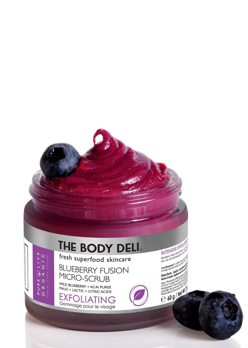 Blueberry Fusion Micro Scrub – Superfruit Exfoliant – THE BODY DELI