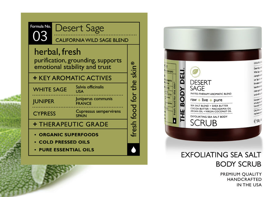 Desert Sage Body Scrub, Gently Exfoliates, Harvested From High Desert ...