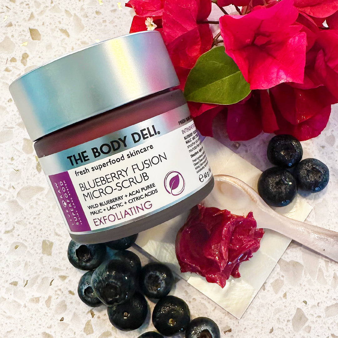 Blueberry Fusion Micro Scrub – Superfruit Exfoliant – THE BODY DELI